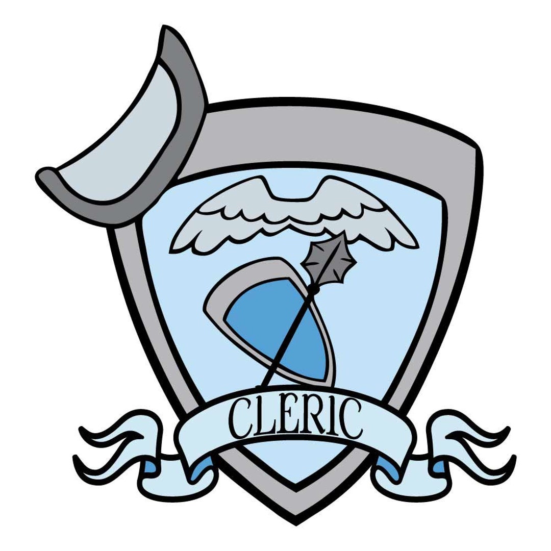 Cleric Class Shield Full Color Decal for Any Flat Surface - Etsy