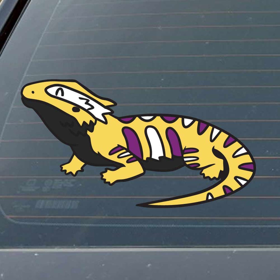 Non-binary Bearded Dragon Lizard, Hidden LGBTQ Flag Indoor Outdoor ...