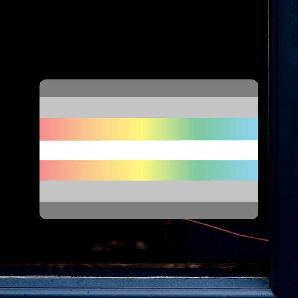 Demifluid Flag, LGBTQIA+ Pride Flag - Full Color Static Window Cling - Etsy