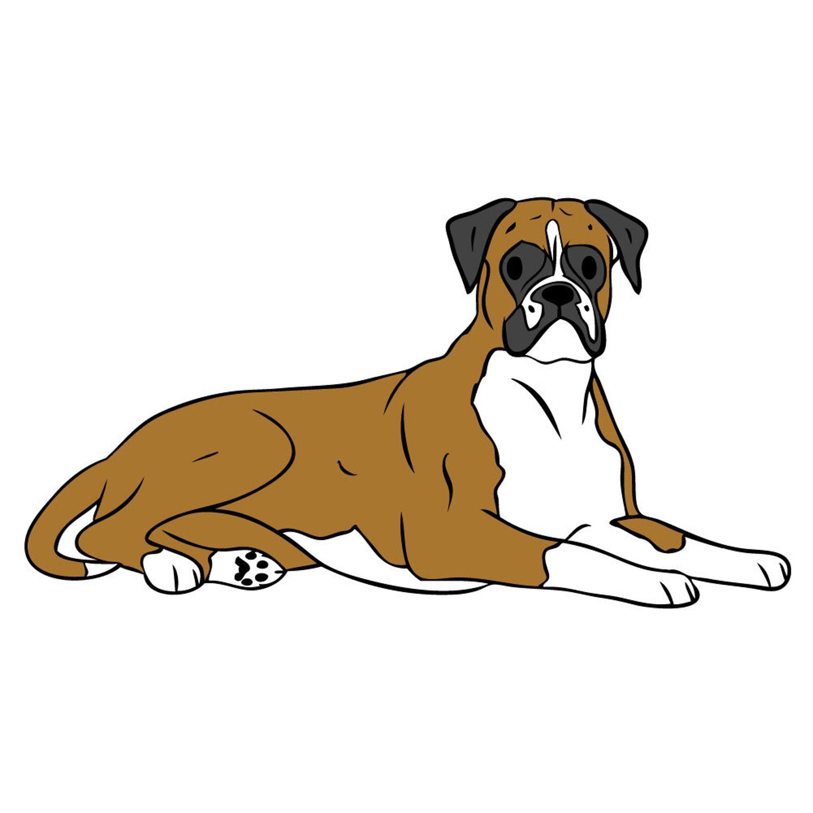 Boxer Dog Breed Love Vinyl Indoor Outdoor Decal | Etsy