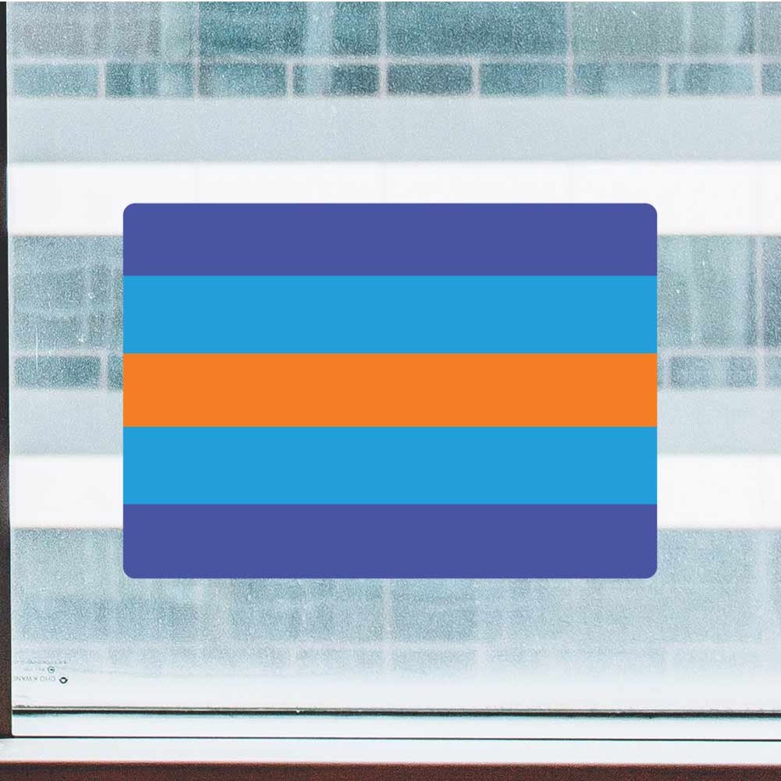 Multigender Flag, LGBTQIA+ Pride Flag - Full Color Static Window Cling ...