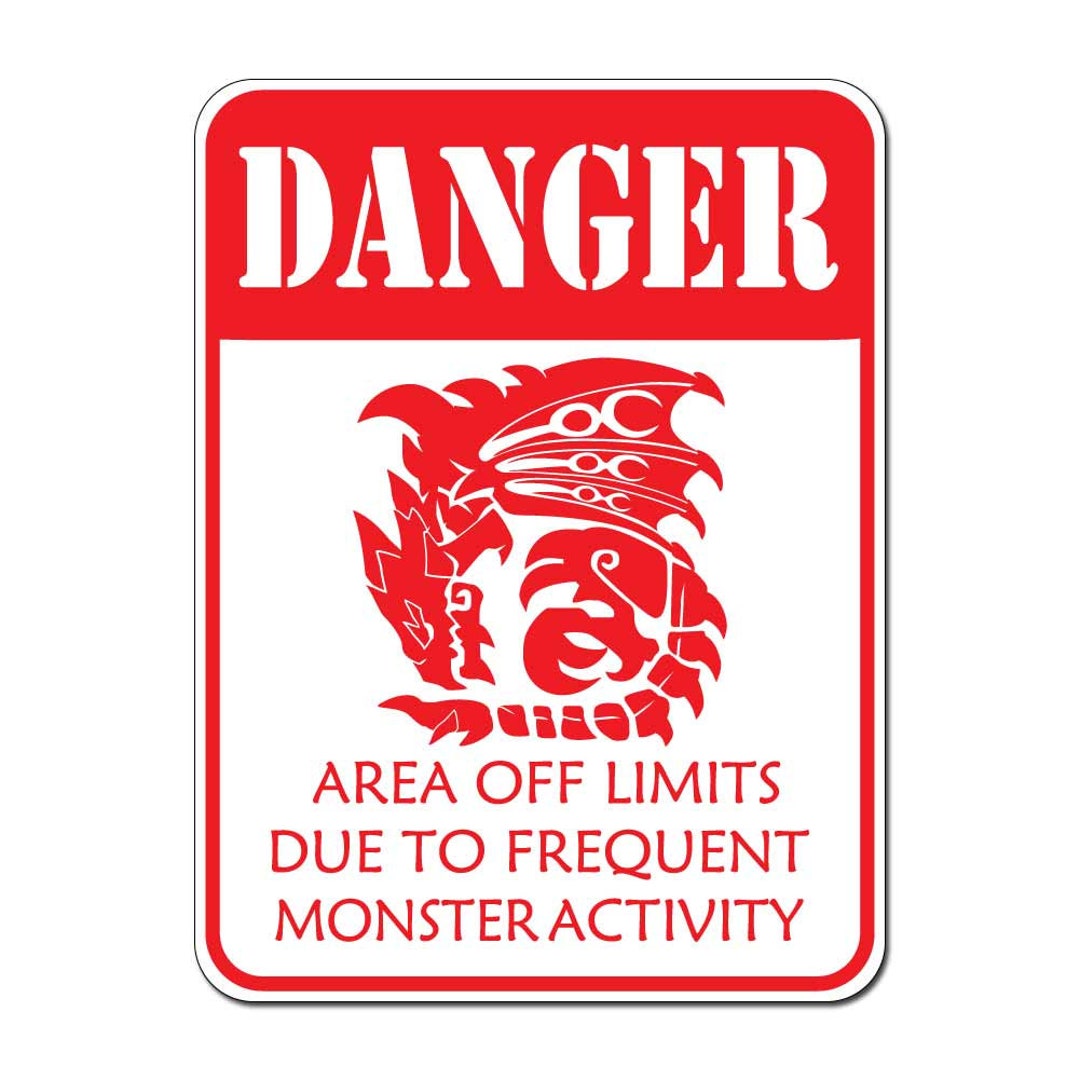 Danger Area off Limits Due to Frequent Monster Activity Rathalos ...