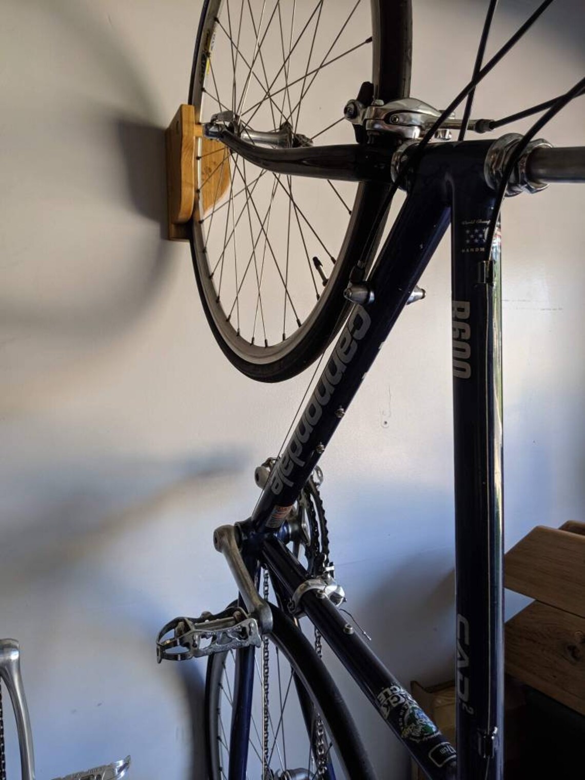 Hanging Bike Rack, Wall Bike Hanger, Wooden Bike Hanger, Bike Rack - Etsy