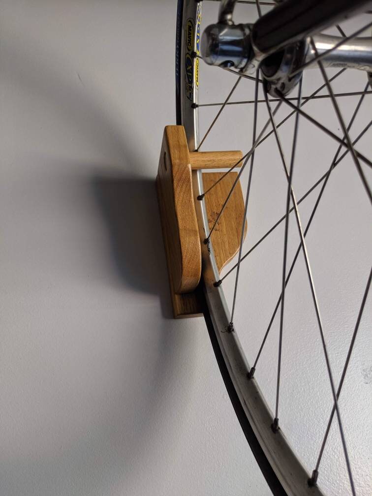Hanging Bike Rack, Wall Bike Hanger, Wooden Bike Hanger, Bike Rack - Etsy