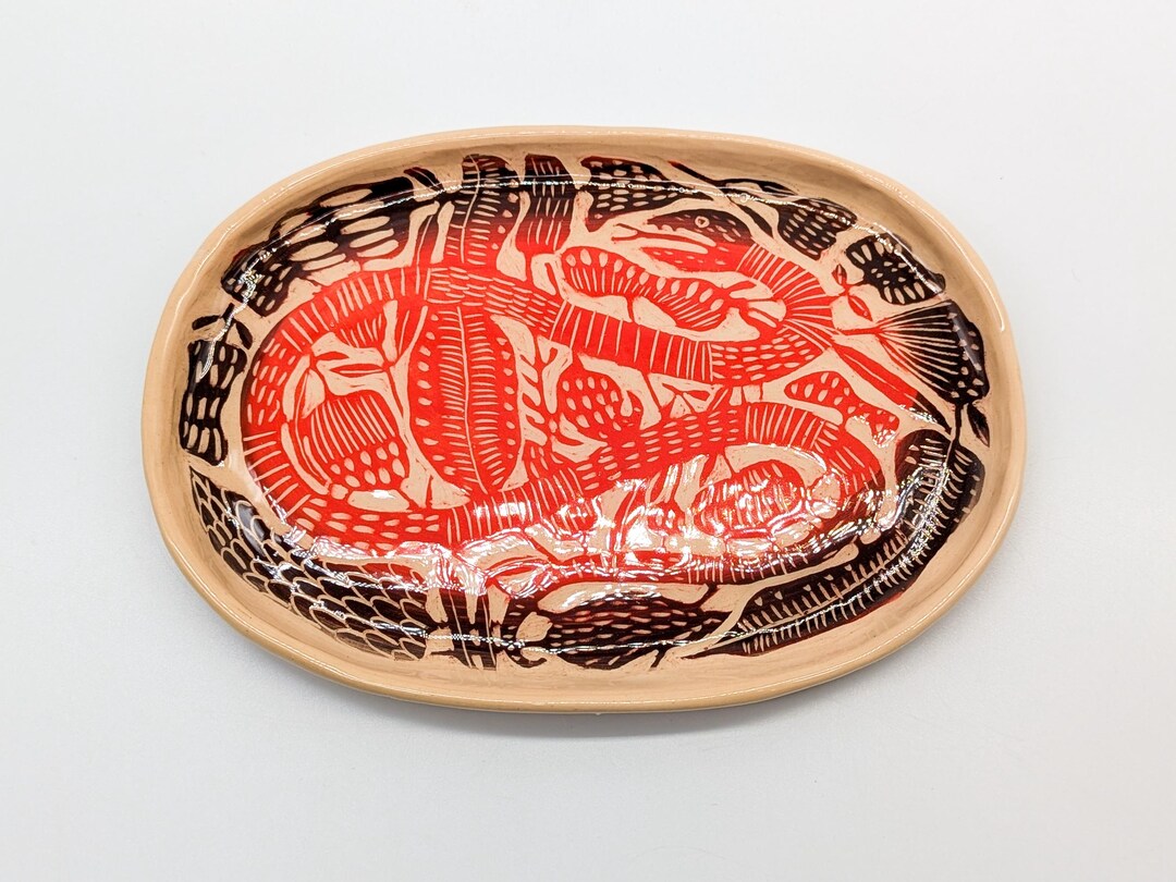 Sgraffito Ceramic Plate Handmade 2014 Cm Pottery Plates Hand Painted ...