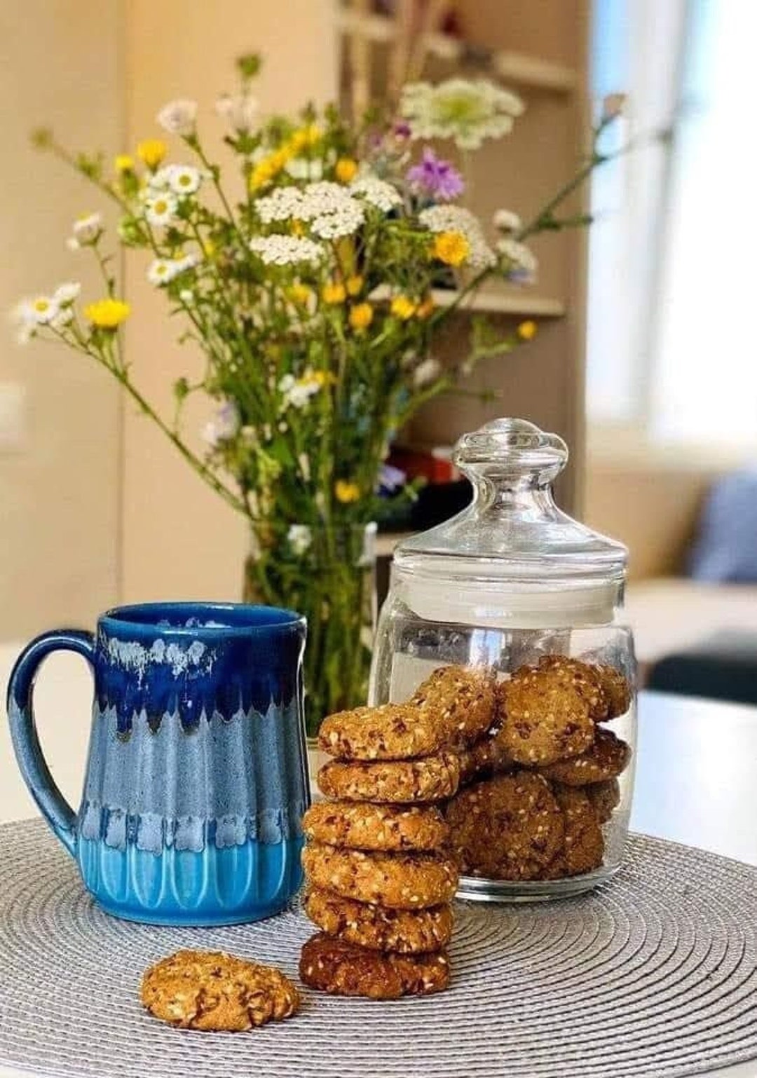 Wholesome Amaranth, Chia & Sesame Cookies, Greek Style Healthy Snacks ...