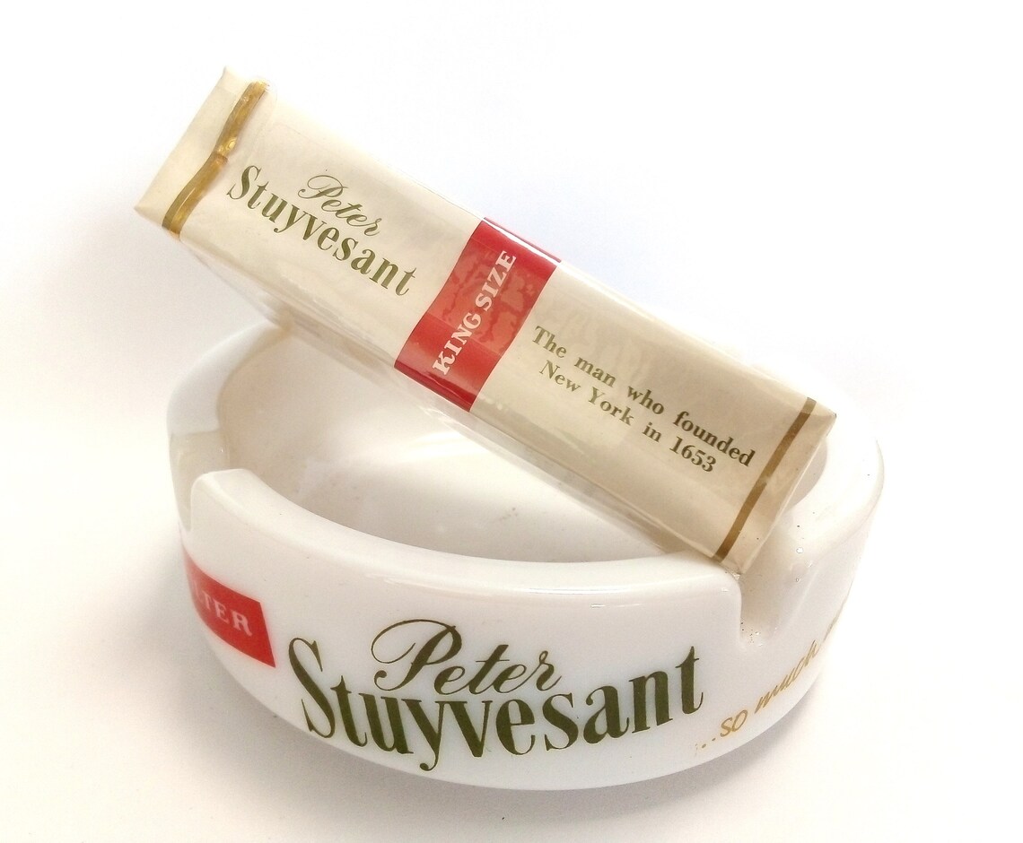 Rare STILL SEALED Peter Stuyvesant Cigarette Packet & Ashtray | Etsy