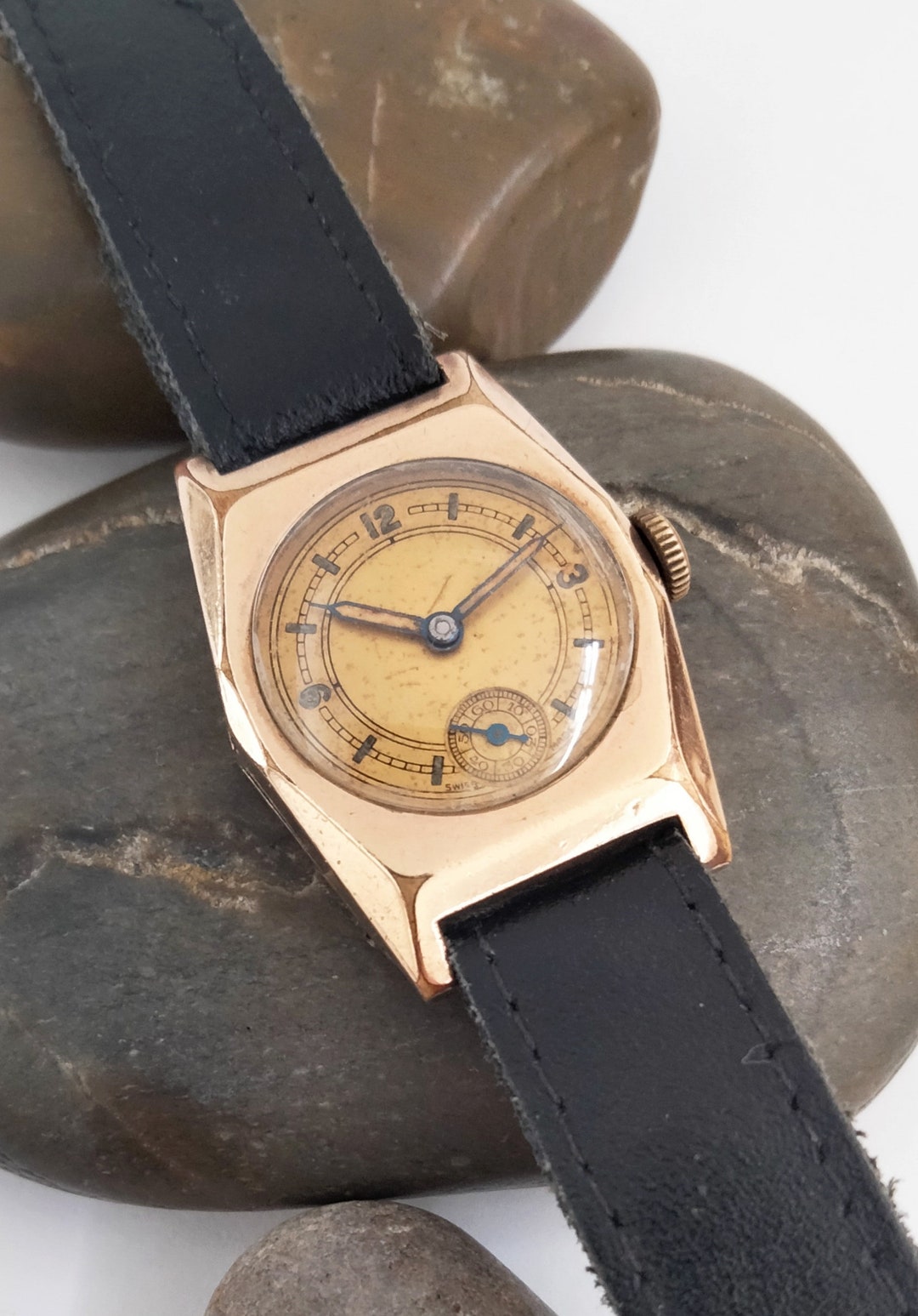 Video Vintage Swiss Ladies Art Deco Style Cocktail Evening Wristwatch ...