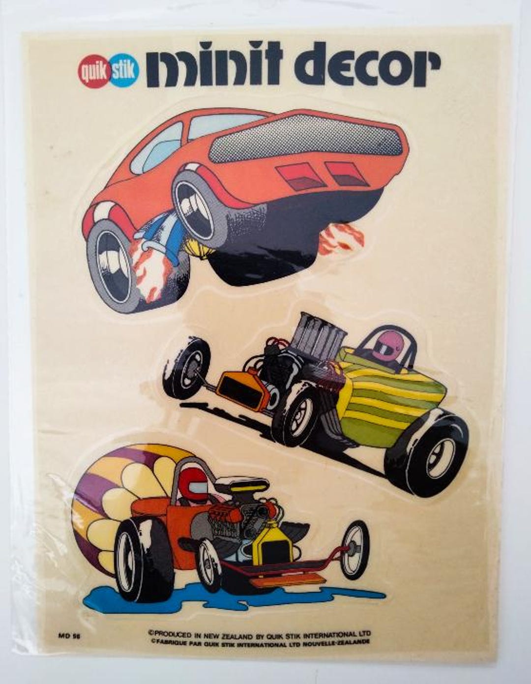 Vintage Dragster Hot Rod Race Car Decals Stickers Motor Racing ...