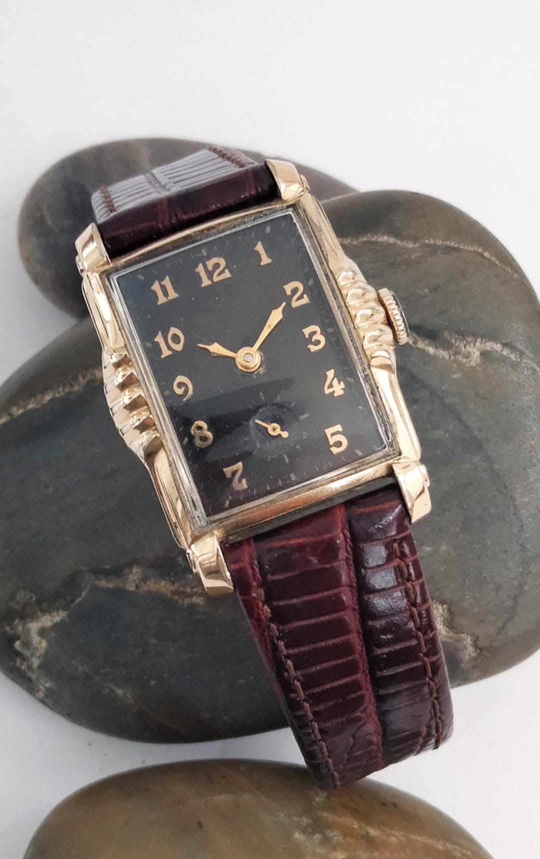 VIDEO* Vintage BULOVA New York Gold Plated Art Deco Style Watch 21 ...