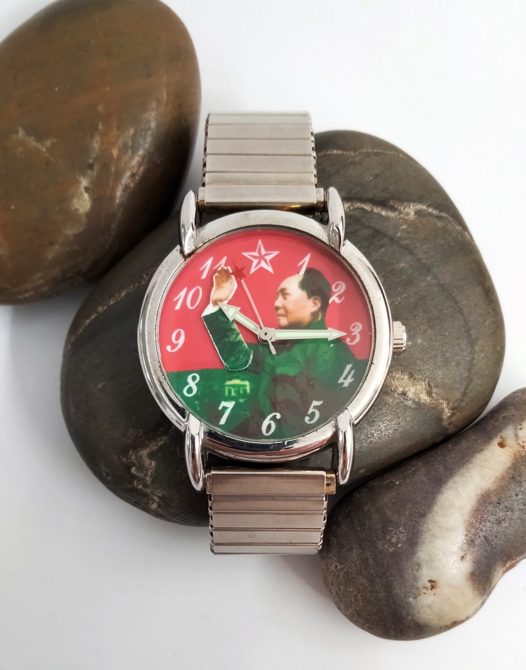 VIDEO the Chairman Mao Waving Watch Stainless - Etsy
