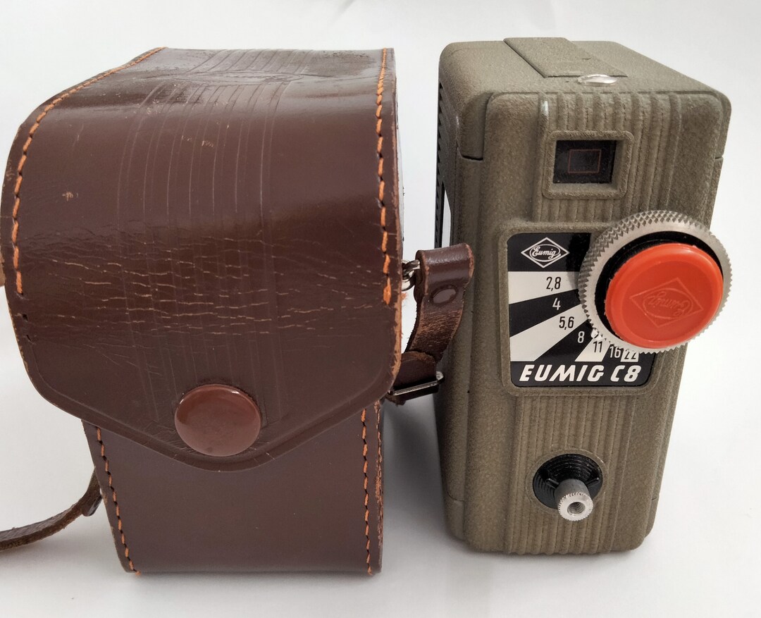 Vintage Photography Film Camera eumig C8 8mm 1950s Retro Film Movie Camera Made in Austria ...