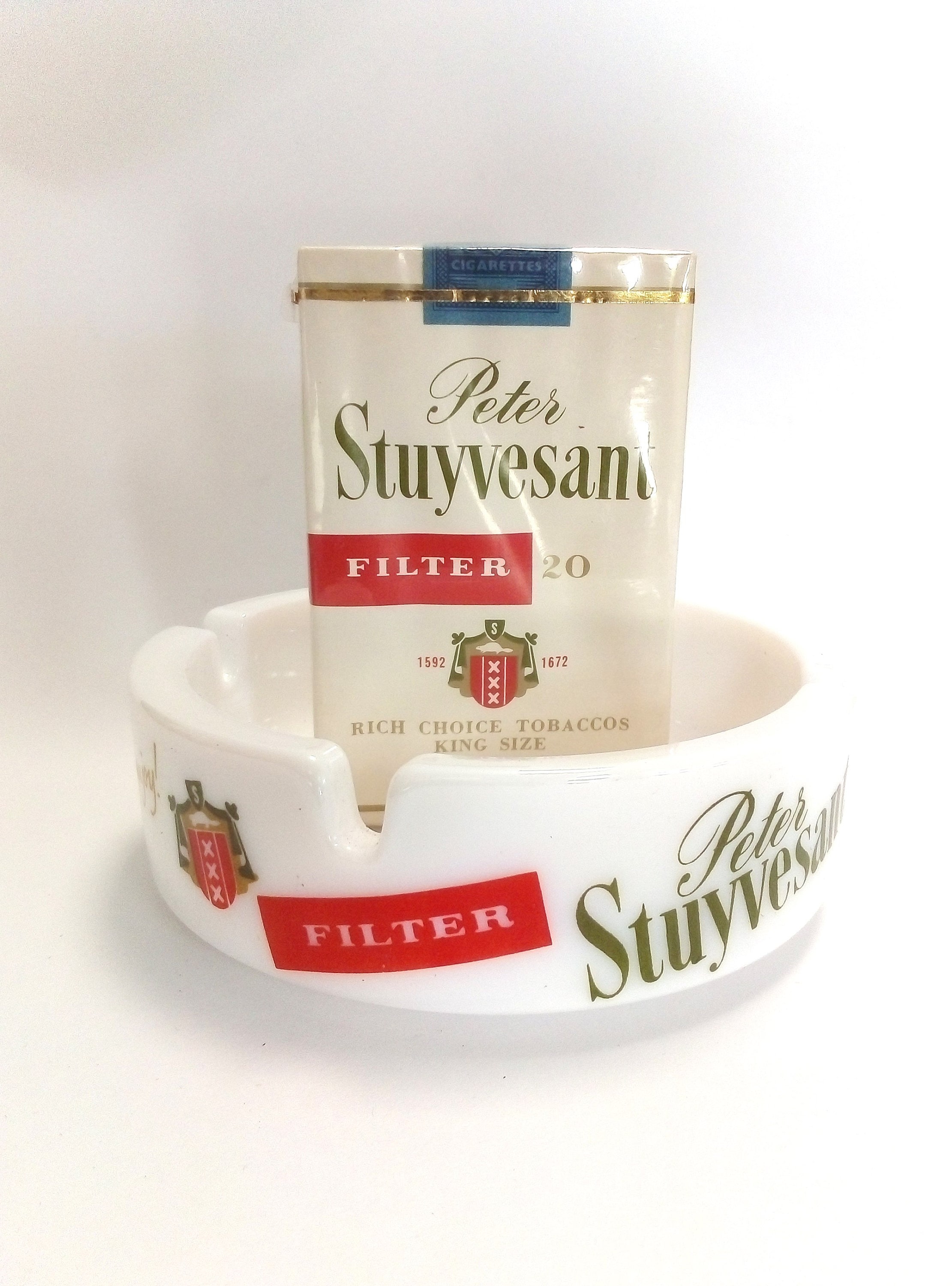 Rare STILL SEALED Peter Stuyvesant Cigarette Packet & Ashtray | Etsy