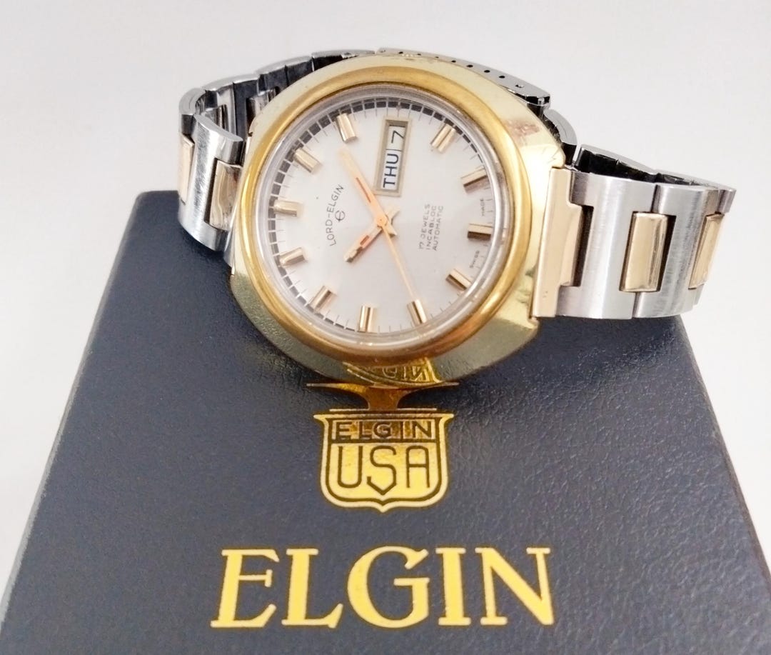 VIDEO* Vintage Boxed Swiss "lord Elgin" Automatic Day/date 1960's Gent ...