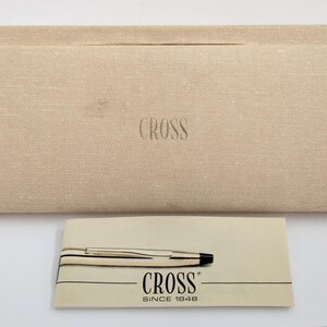 Video* 1 FREE! "cross" 10k Rolled Gold Pen Mechanical Roller Ball Pen ...