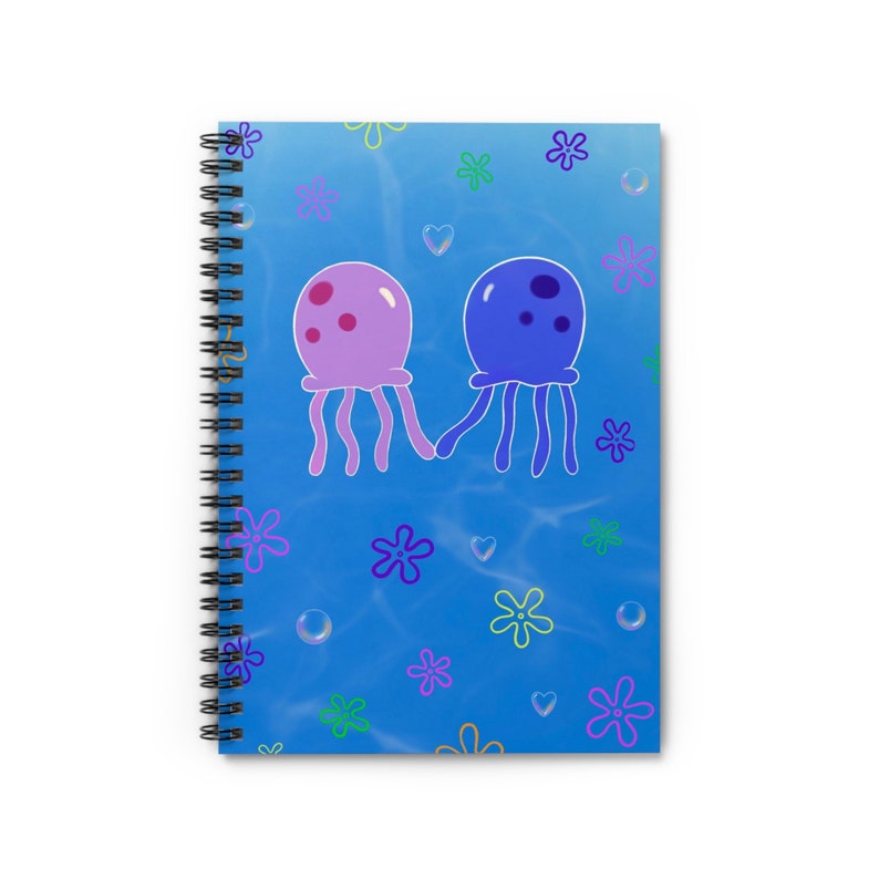 Spongebob Jellyfish Spiral Notebook - Etsy