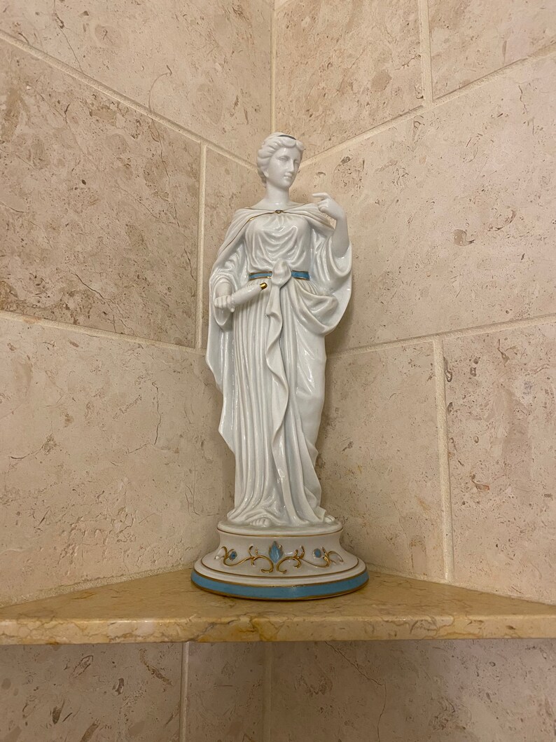 Pair of Porcelain Roman Muses Figurines - Etsy