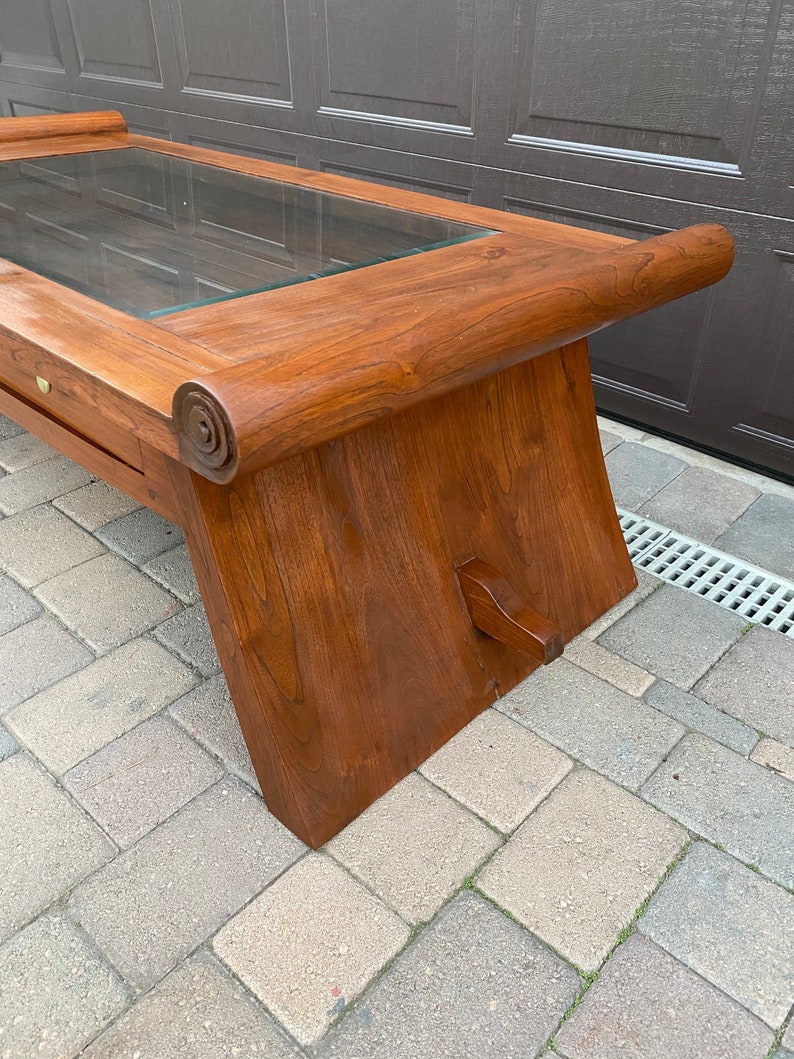 Restored Teak Windowbox Winged Coffee Table - Etsy