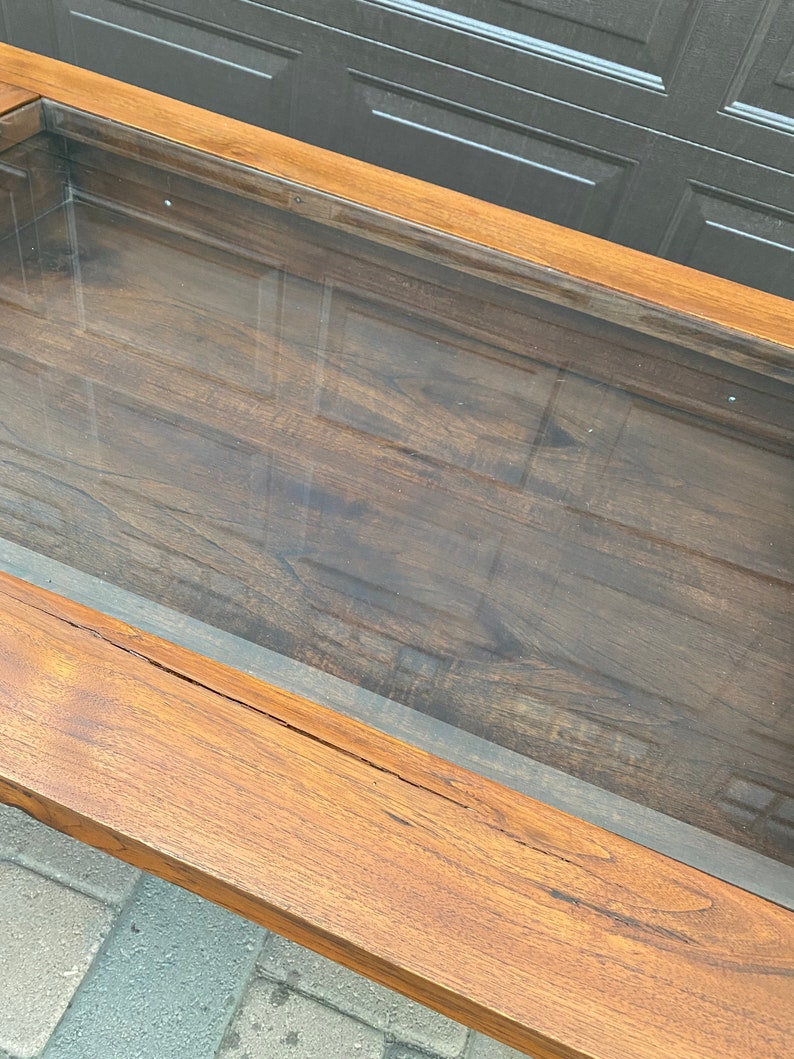 Restored Teak Windowbox Winged Coffee Table - Etsy
