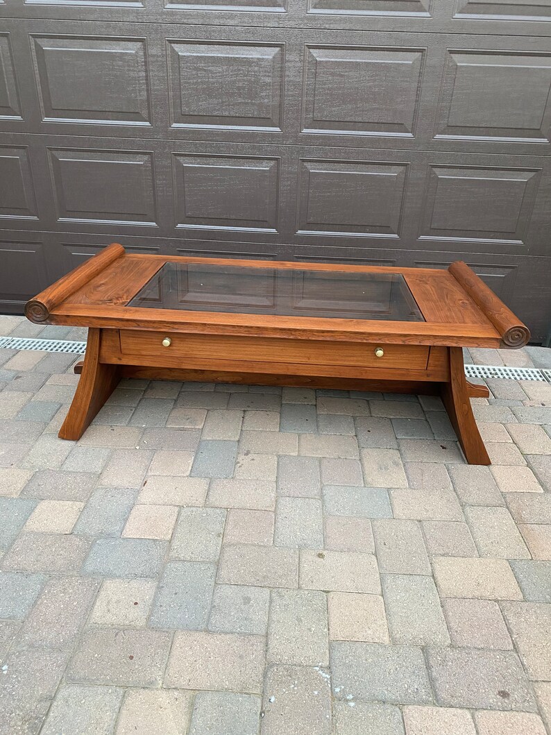 Restored Teak Windowbox Winged Coffee Table - Etsy