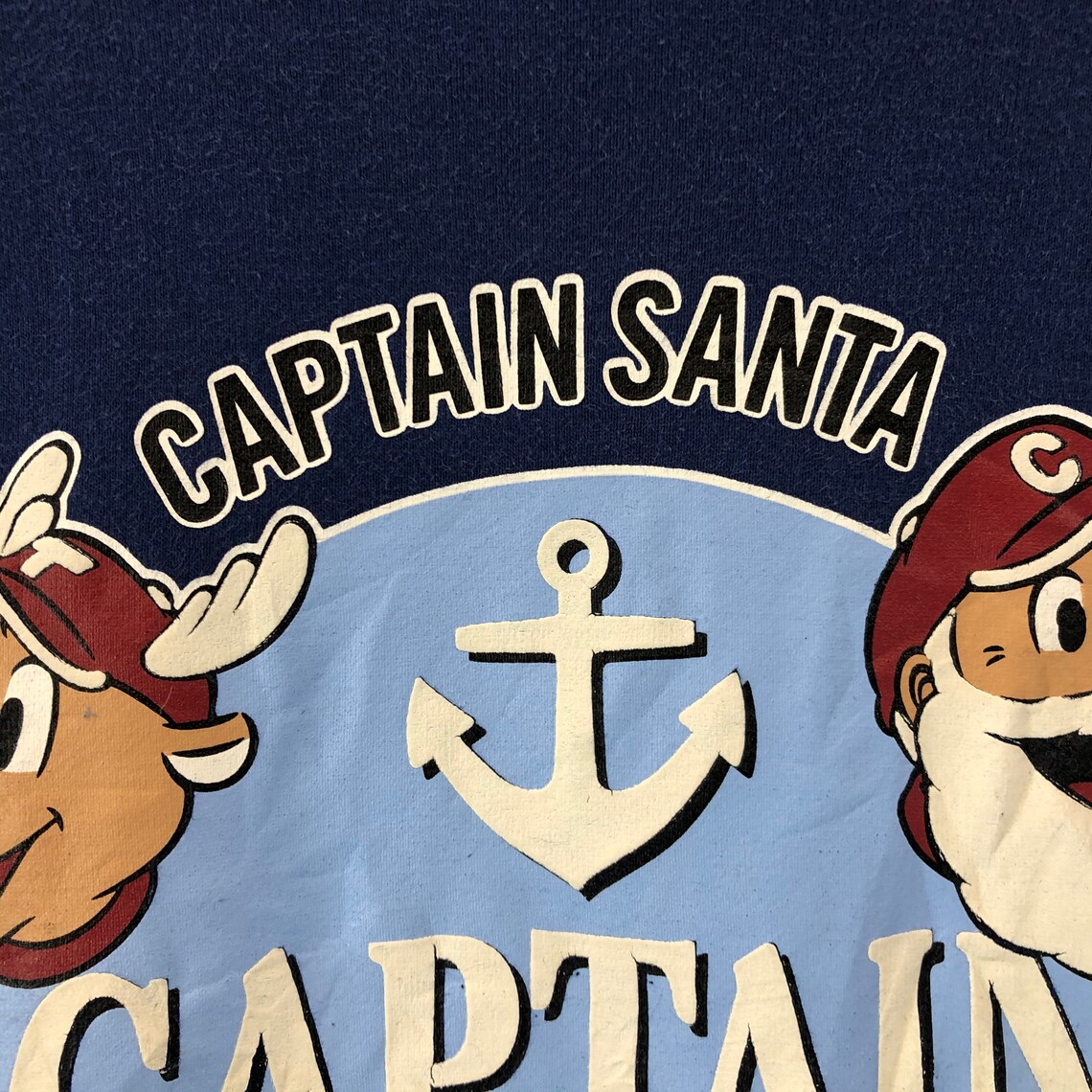 Rare Vintage Captain Santa Sweatshirt Big Logo Spellout - Etsy
