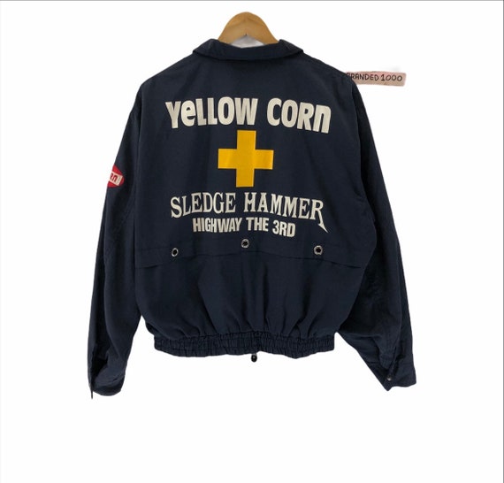 Rare!!! Vintage Yellow Corn Sledge Hammer Jackets Ful… - Gem