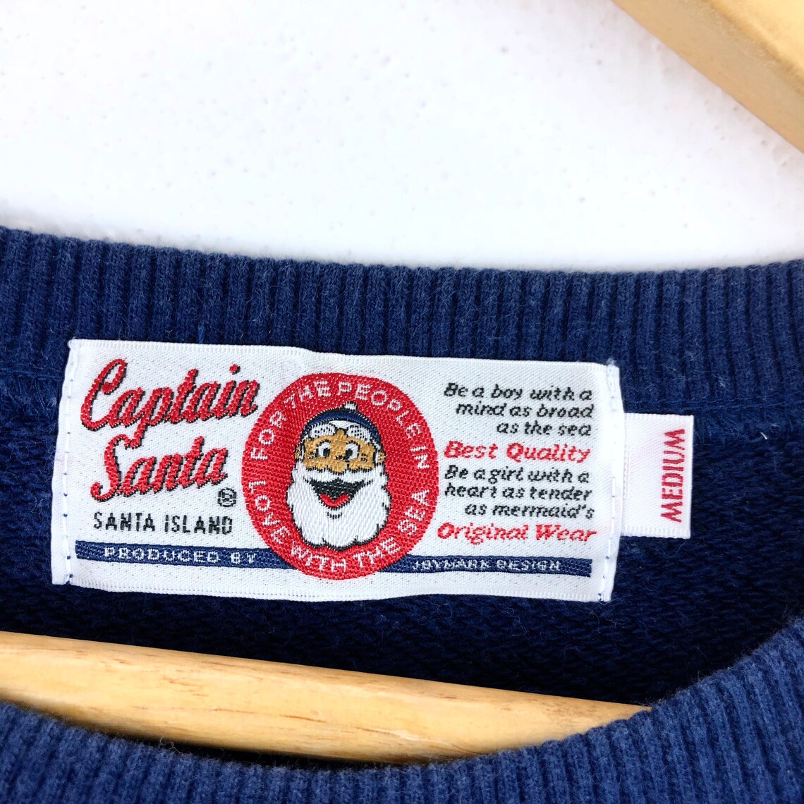 Rare Vintage Captain Santa Sweatshirt Pullover Jumper | Etsy