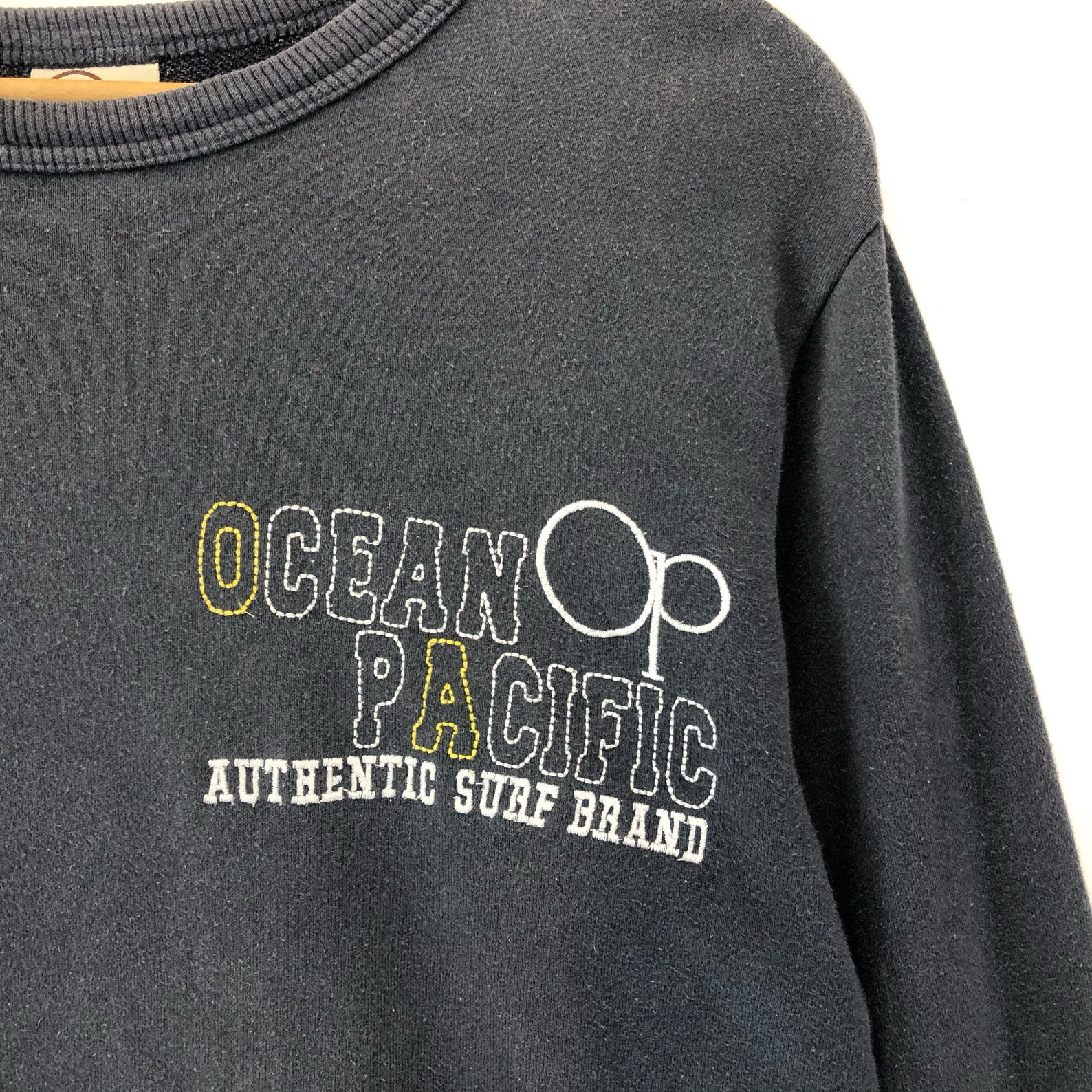Rare Vintage Ocean Pacific Sunwear Sweatshirt Big Logo Ocean Pacific ...