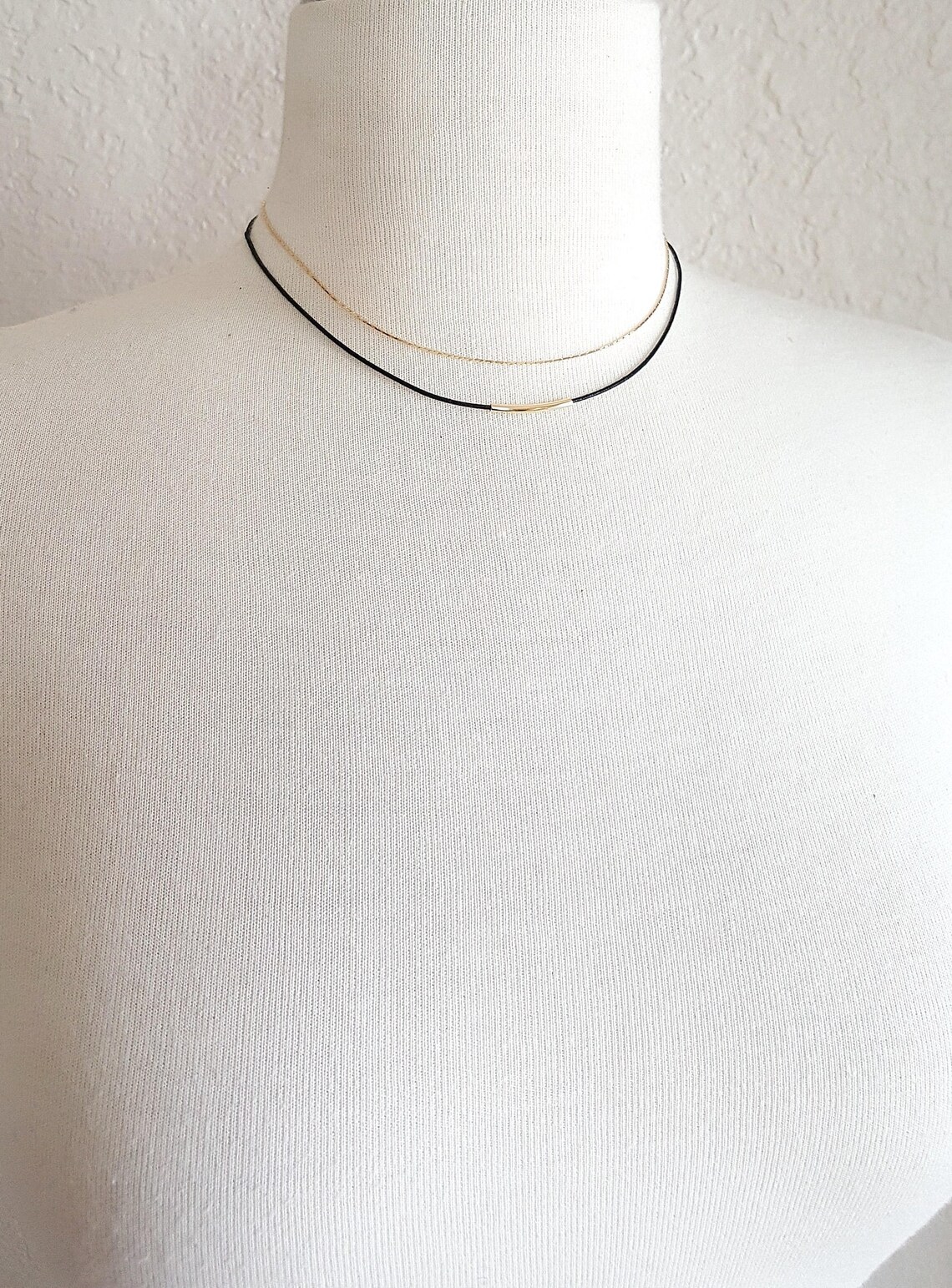 Curved Gold Bar Choker,choker,layering Choker,gold Layering Choker,gold ...