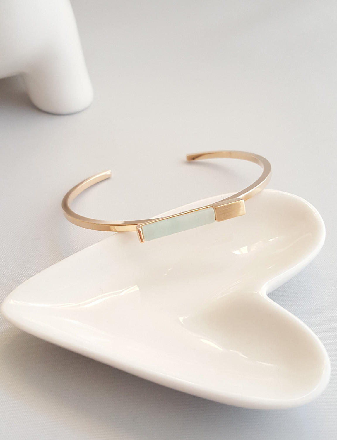 Mint Stone Gold Bracelet,mint Stone Bracelet,marble Bracelet,mint ...