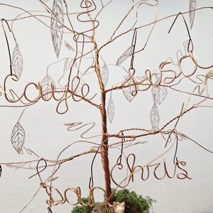 7th Anniversary Gift Men 7 Year Her Him Copper Tree Life Family Tree ...