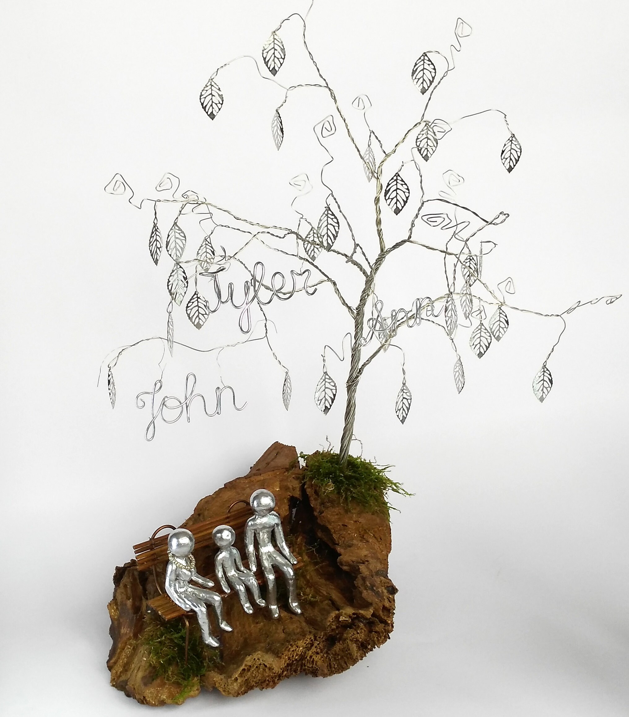 25th Silver Anniversary Gift men Personalized Family Tree | Etsy