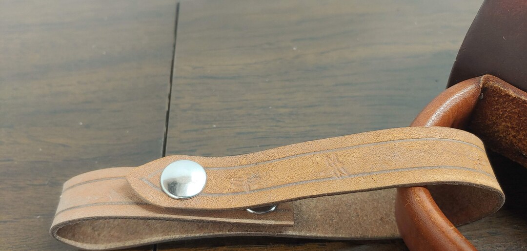 Embossed Genuine Leather Tankard Strap With Dragonfly Motif - Etsy