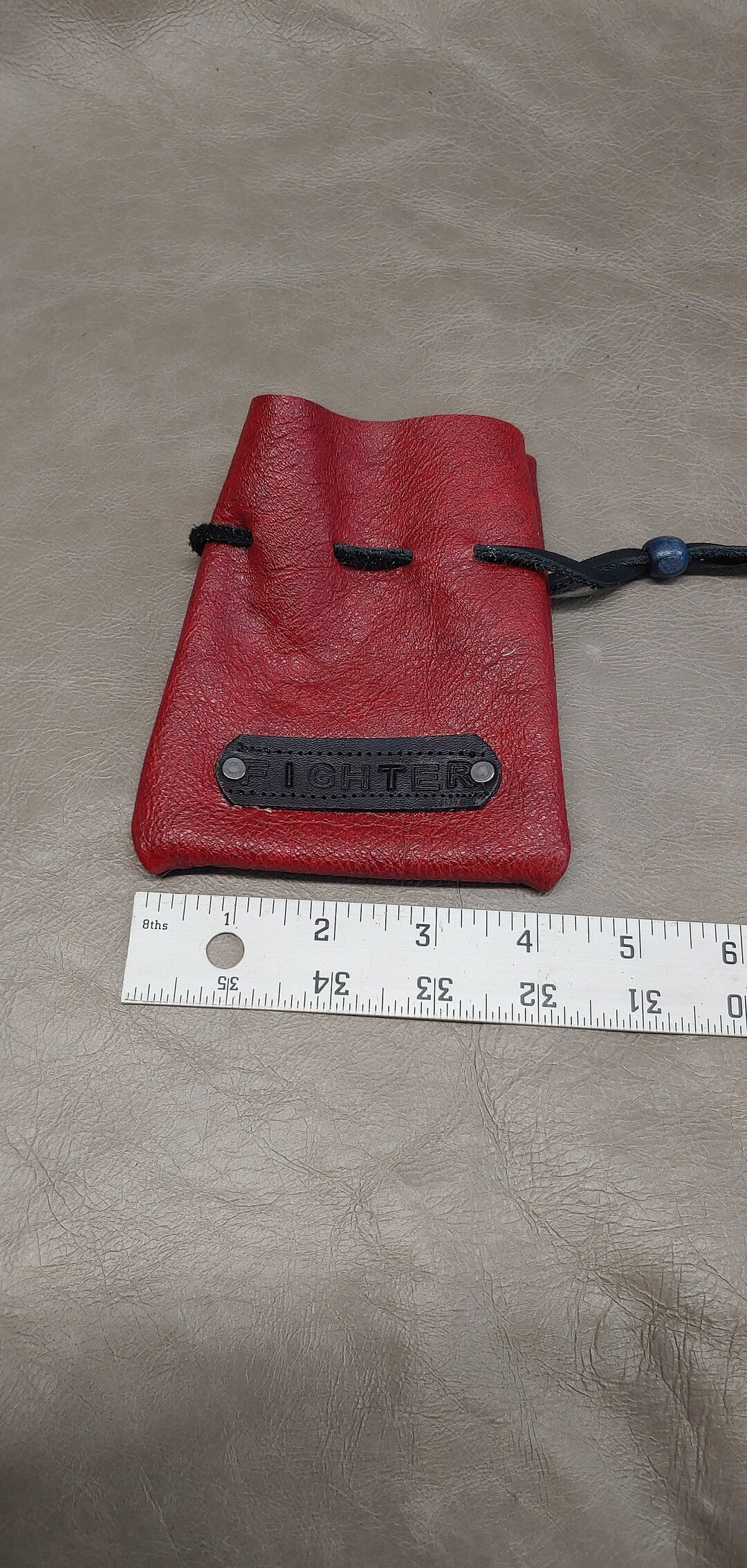 Genuine Leather RPG Themed Dice Pouch/mini Fig. Pouch - Etsy