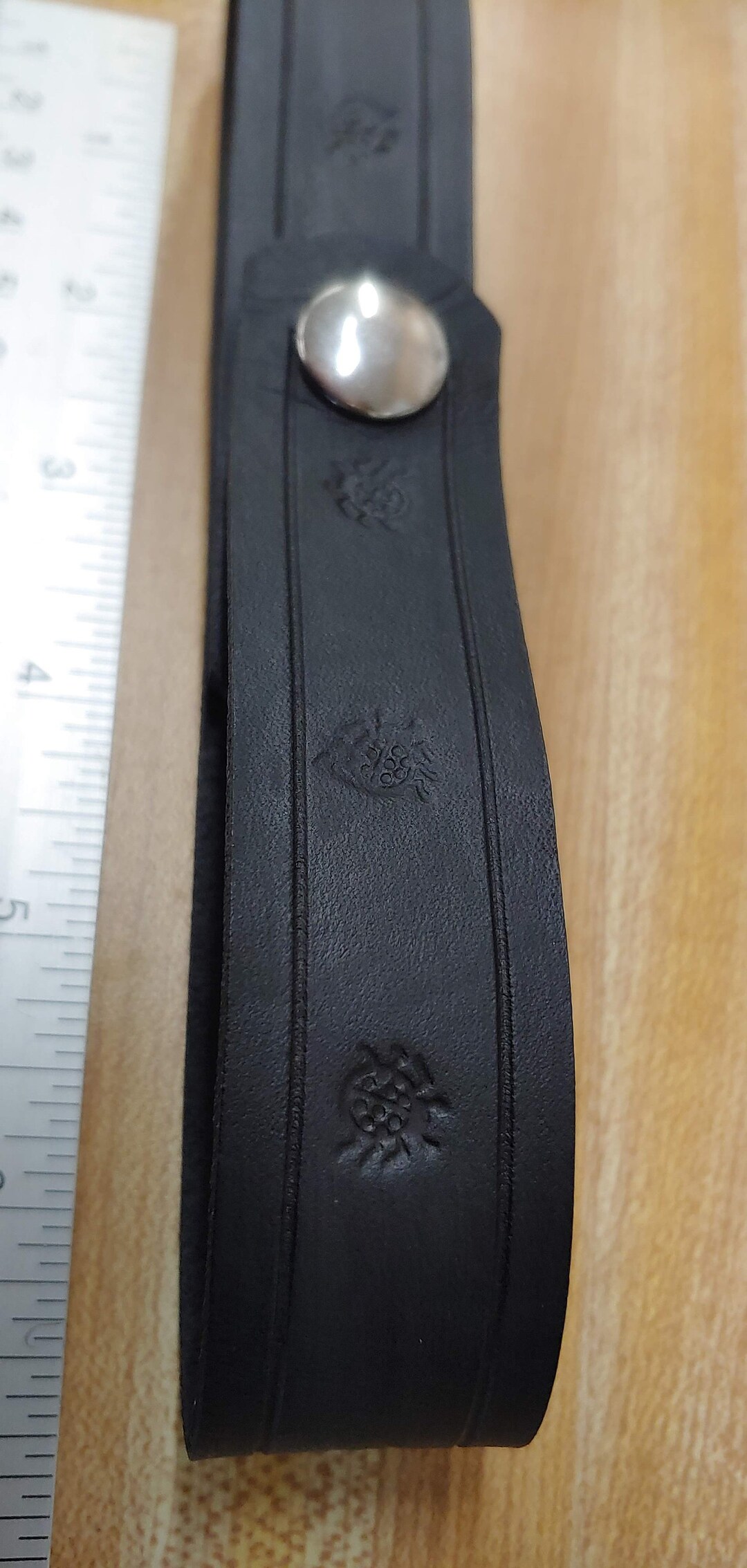 Embossed Genuine Leather Tankard Strap With Lady Bug Motif - Etsy