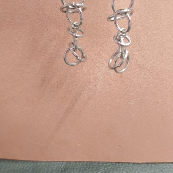 Chain Mail Earrings - Etsy