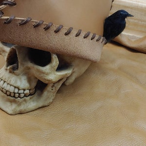 Genuine Leather Robin Hood Hat With Bird - Etsy