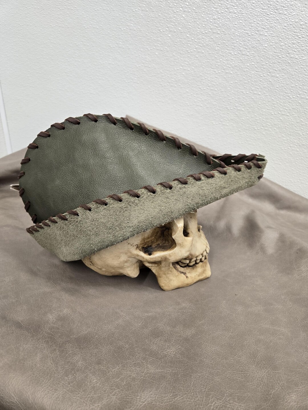 Genuine Leather Robin Hood Hat in Forest Green - Etsy