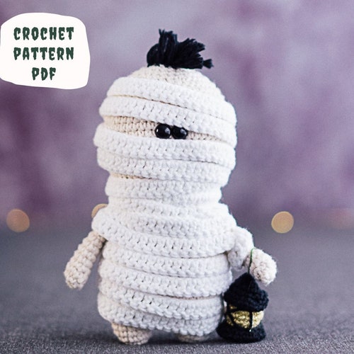 Pattern Crochet Amigurumi Mummy - Etsy