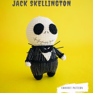 Jack Crochet Pattern, Crochet Jack Skellington, Amigurumi Skeleton, Halloween Pattern, Halloween ...