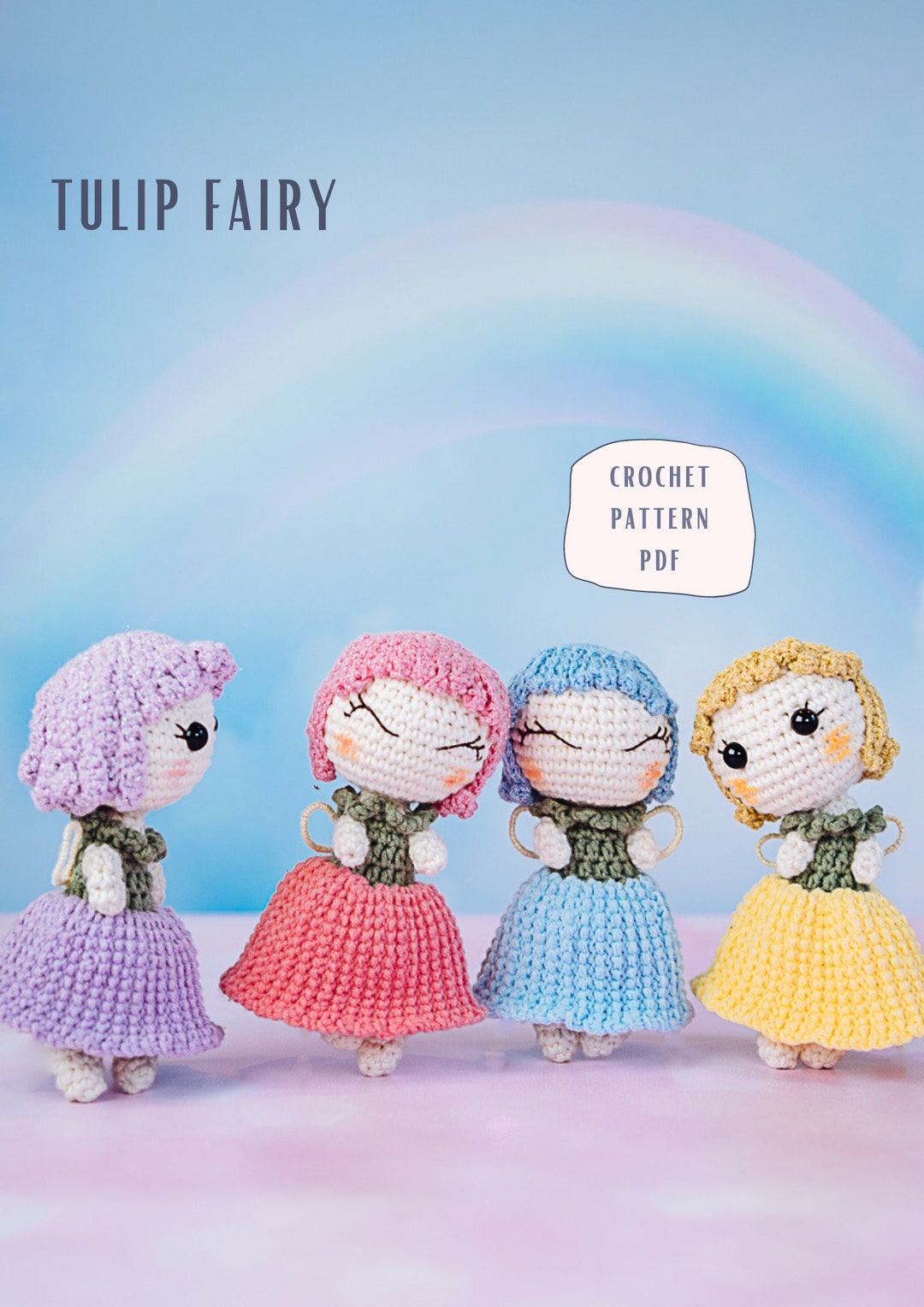 Tulip Fairy Doll, Crochet Fairy Doll, Fairy Doll Crochet Pattern ...