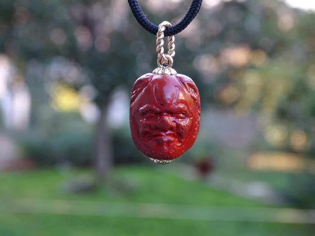 Antique Ojime Bead Japanese Noh Mask Inro Netsuke 14k Gold Charm. - Etsy