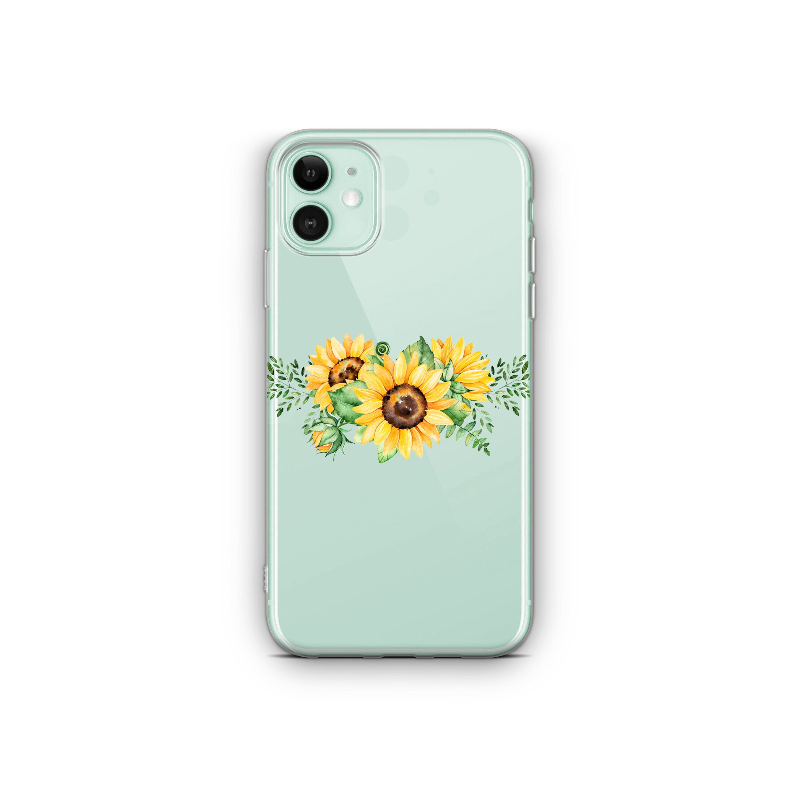 CLEAR Iphone 13 Pro Max Case Iphone 14 Case Sunflower Iphone - Etsy