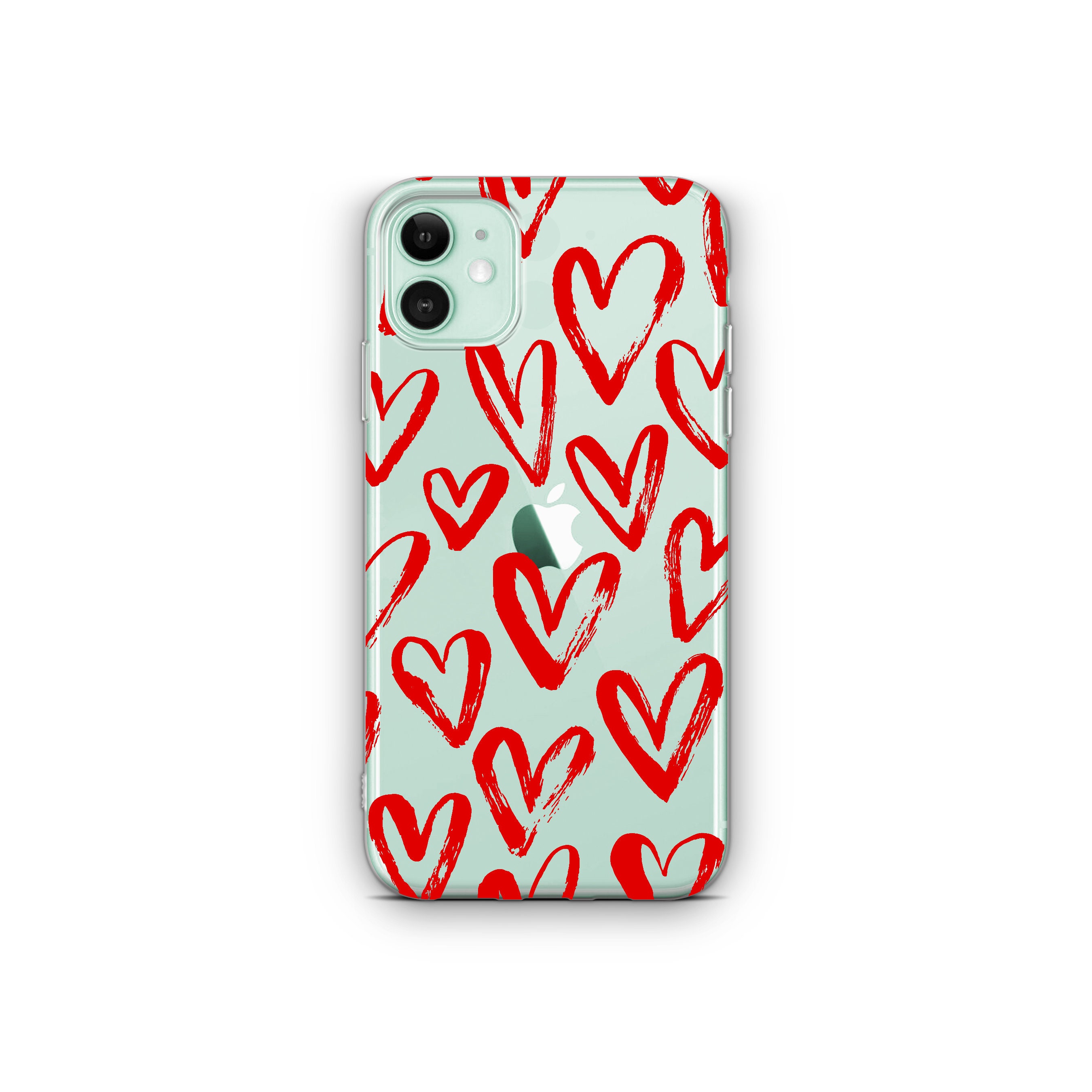 IPhone 11 case Red Hearts iPhone 12 iPhone 12 Pro iPhone 11 | Etsy