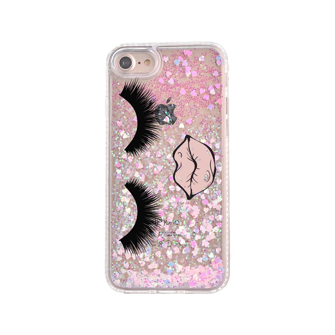 IPhone 15 Case Eyelashes XOXO Case iPhone 15 Pro Max Glitter iPhone 15 ...