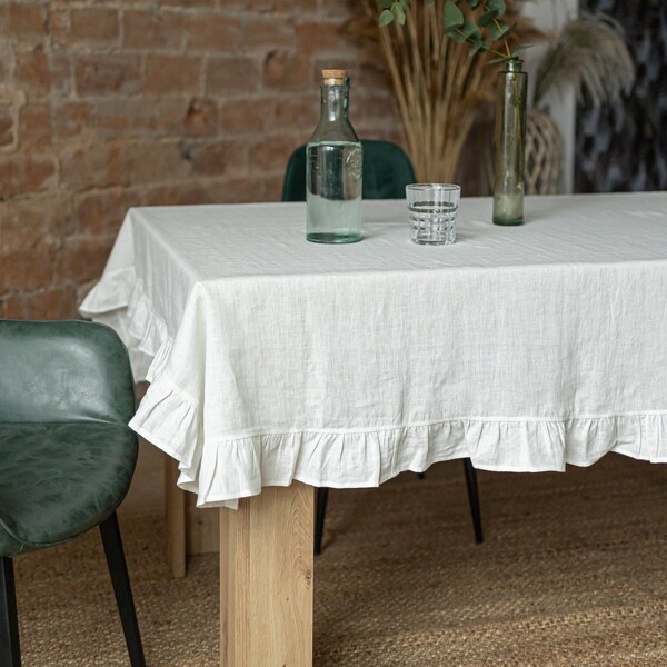 Ruffled Tablecloth - Etsy