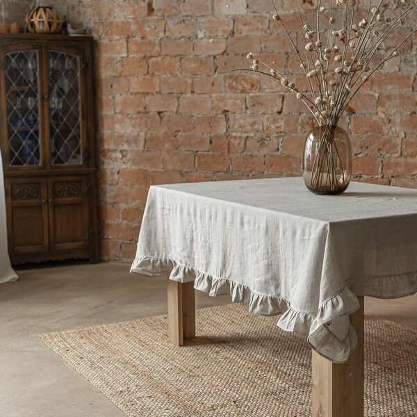 Ruffled Tablecloth - Etsy