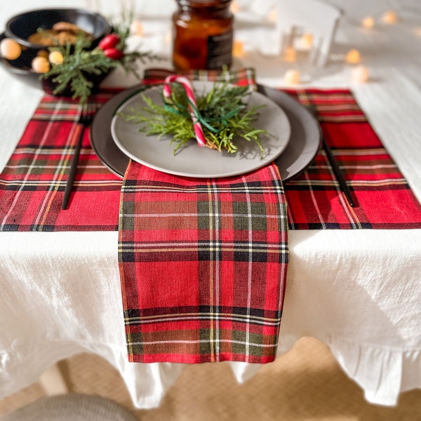 Plaid Table Linen - Etsy