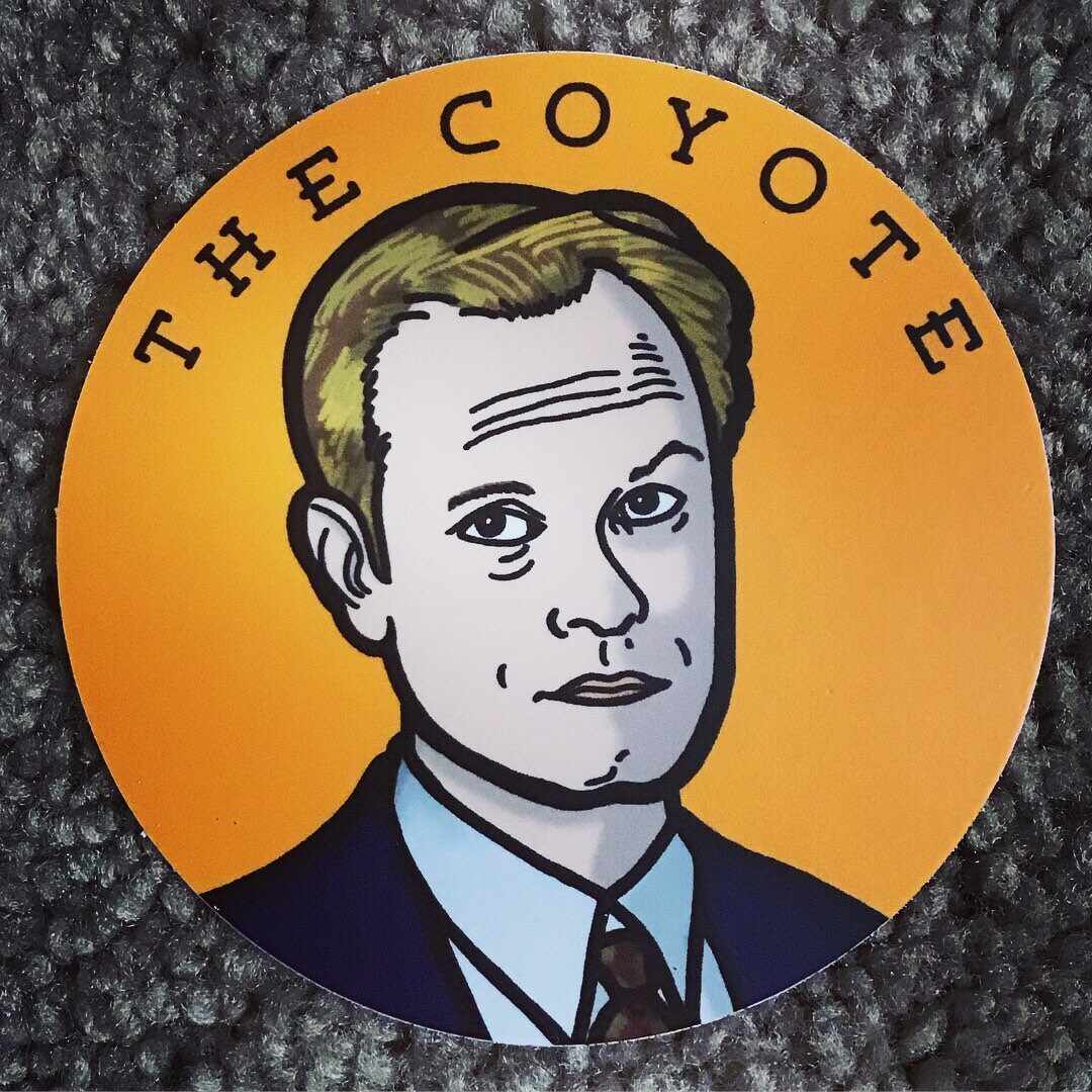 The Coyote - Sticker - Etsy