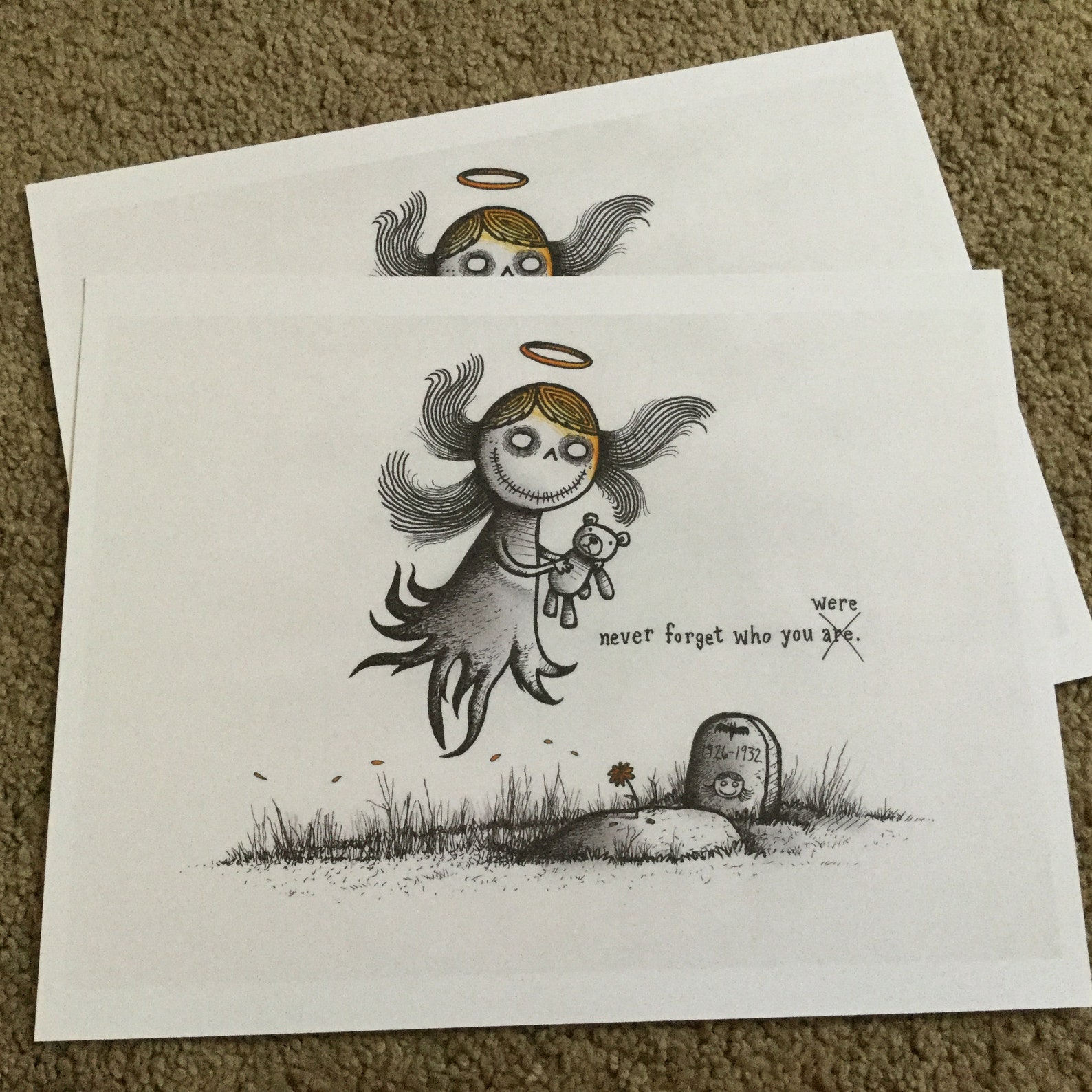 Never Forget Who You Were - Print - Etsy